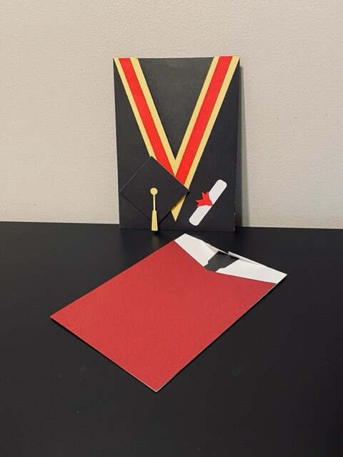 Graduation Cap and Gown Card - Etsy