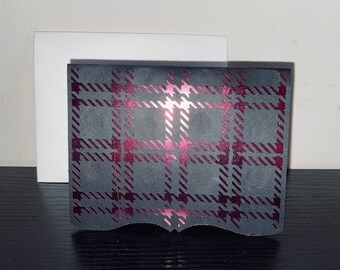 Pink Plaid Cardstock - Etsy