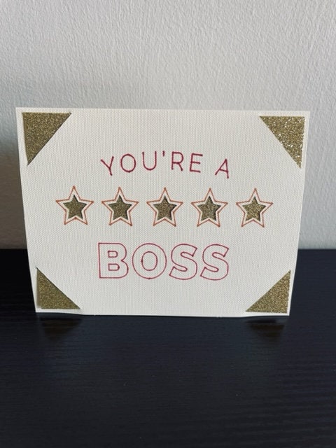 You're A 5-star Boss Card - Etsy