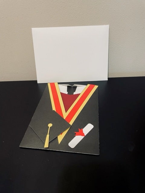 Graduation Cap and Gown Card - Etsy