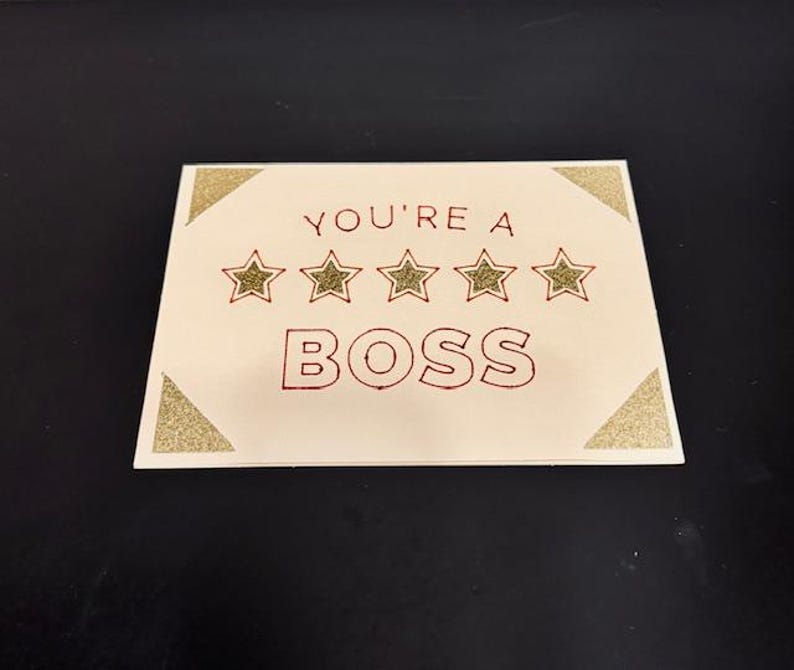 You're A 5-star Boss Card - Etsy