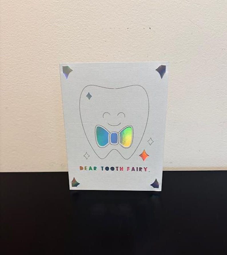 Dear Tooth Fairy Card - Etsy
