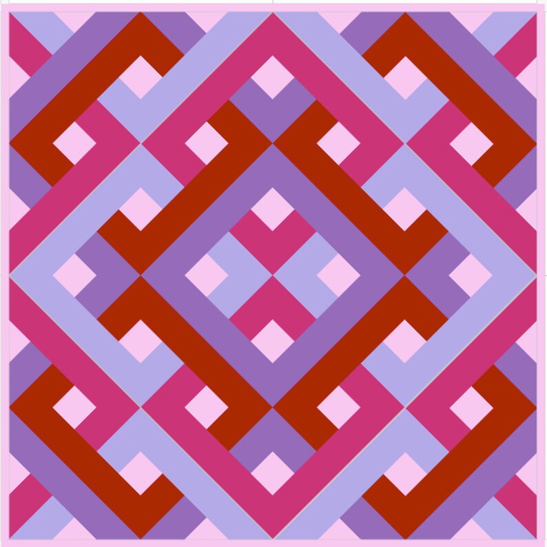Interwoven Squared Digital Pattern - Etsy