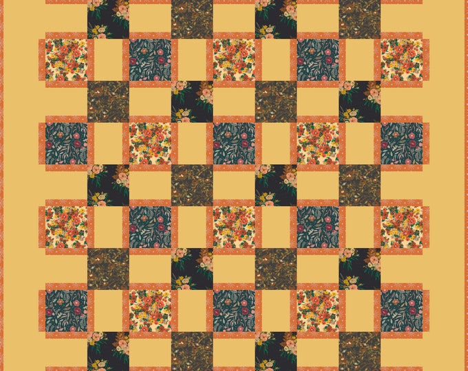 Rose Trellis Quilt Pattern, Easy Piecing (PDF Pattern) - Etsy Canada