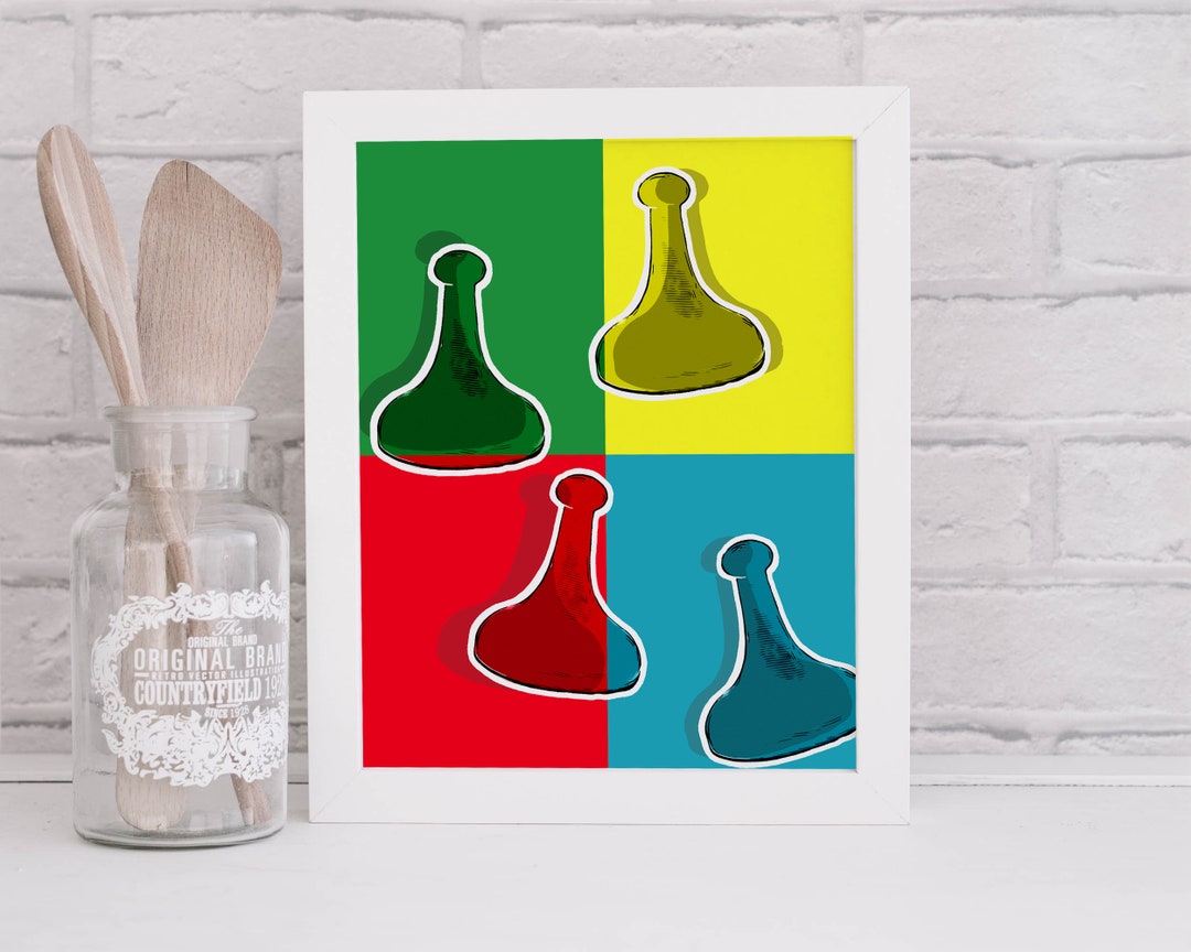 Sorry Boardgame Pop Art, Playroom Wall Decor, Game Room Wall Art, Sorry ...