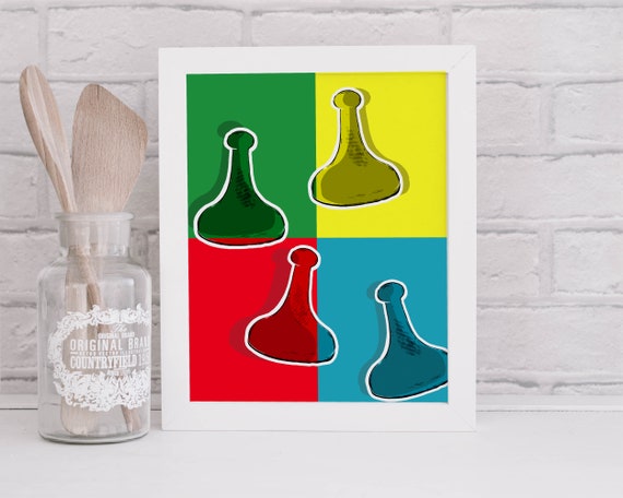 Sorry Boardgame Pop Art Playroom Wall Decor Game Room Wall | Etsy