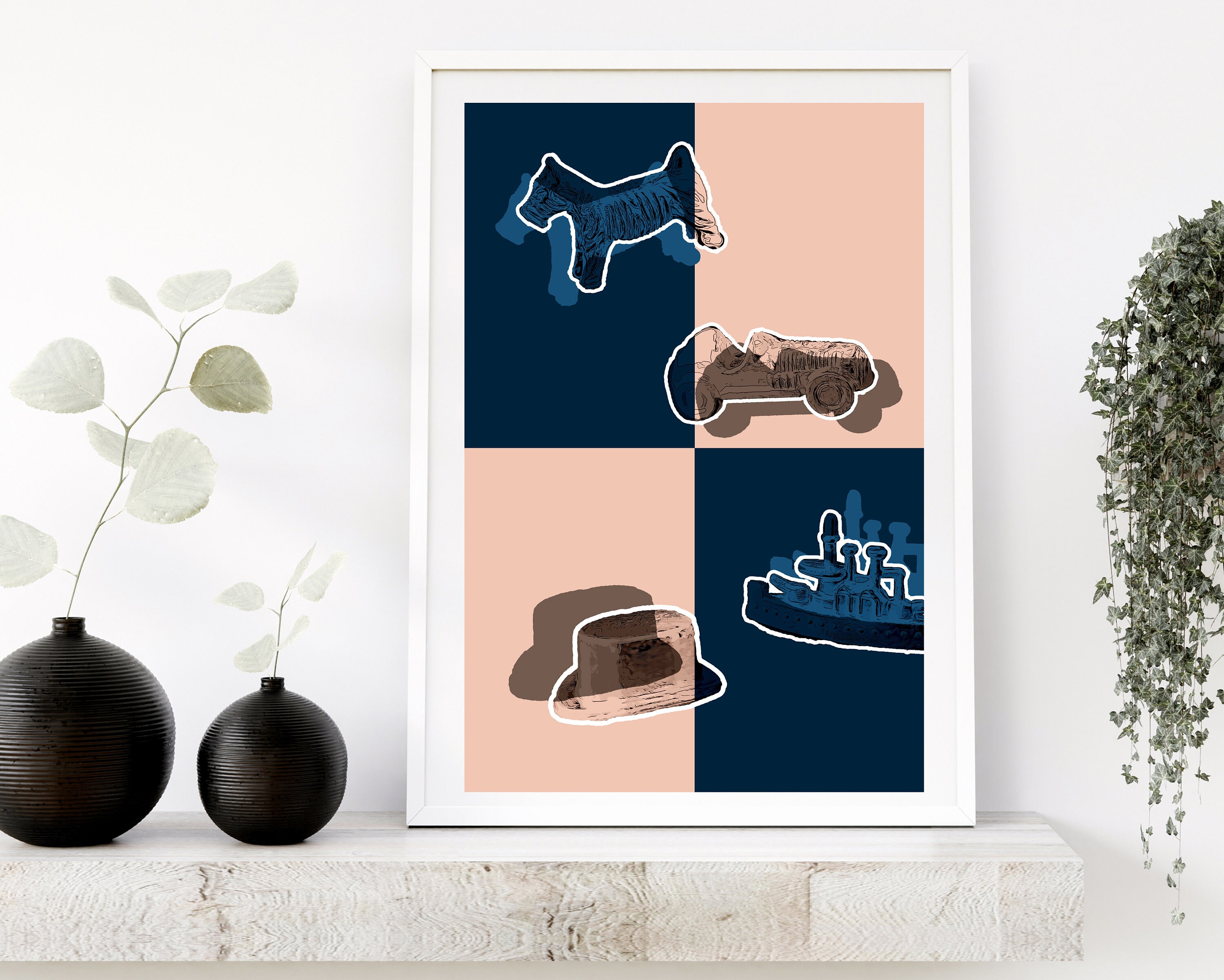 Monopoly Pop Art, Game Room Wall Decor, Kids Room Game Art - Etsy