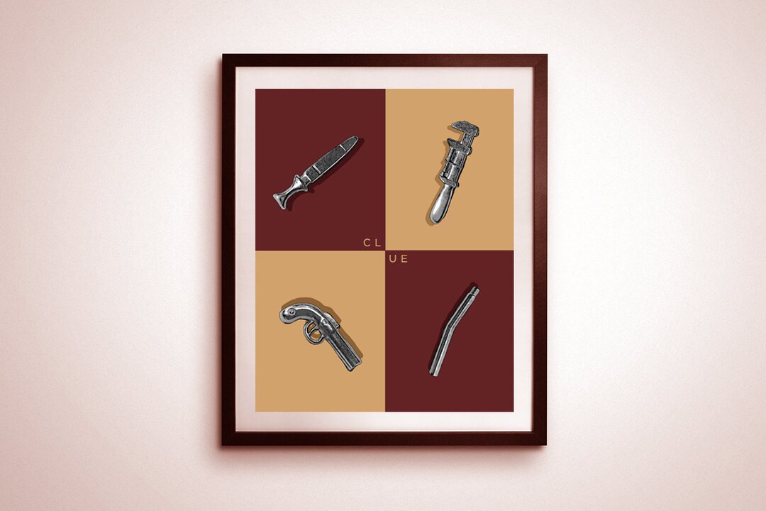 Clue Game Art, Playroom, Game Room Wall Decor, Clue Theme - Etsy Canada