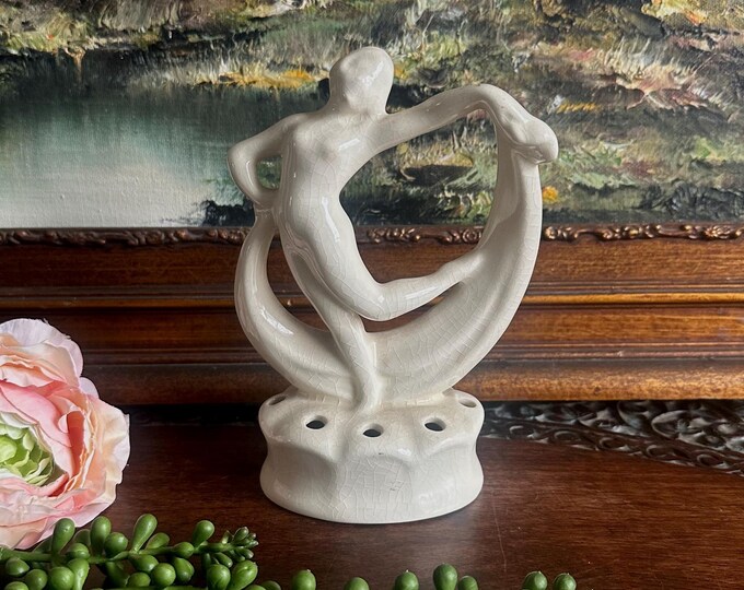 Vintage 1930’s Art Deco Ceramic Dancing Woman Flower Frog - Etsy