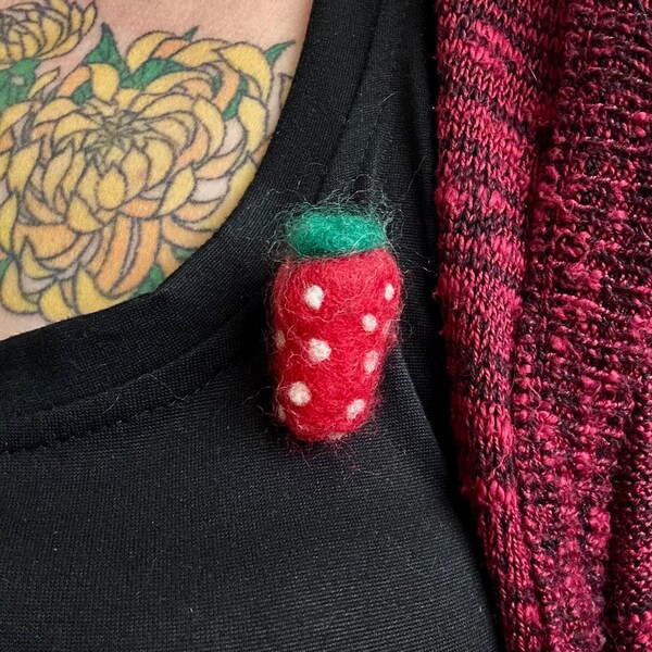 Needle Felted Brooch - Etsy
