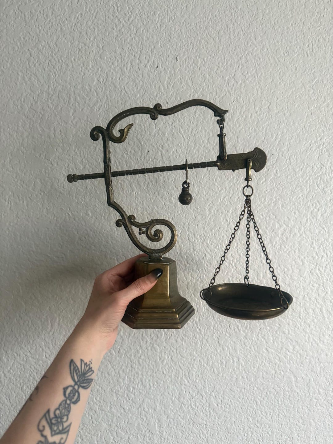 Antique French Ornate Brass Balance Scale - Etsy