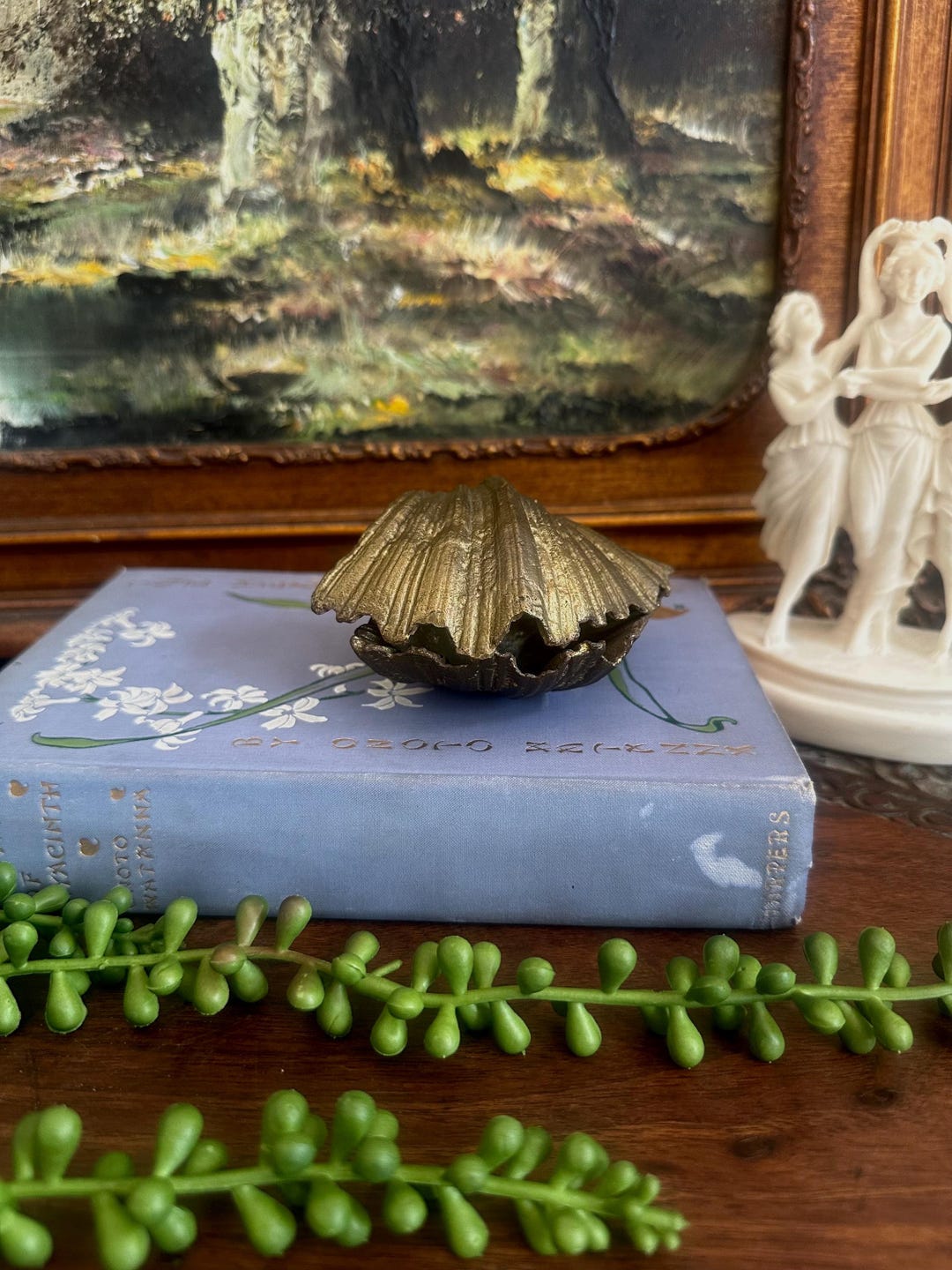 Vintage Large Heavy Brass Clam Shell Sculpture - Etsy