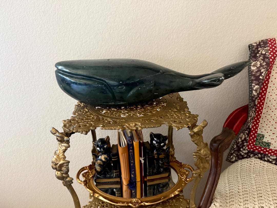 Vintage 1980 Original Guy Maclure Large Hand Carved Soapstone Whale ...