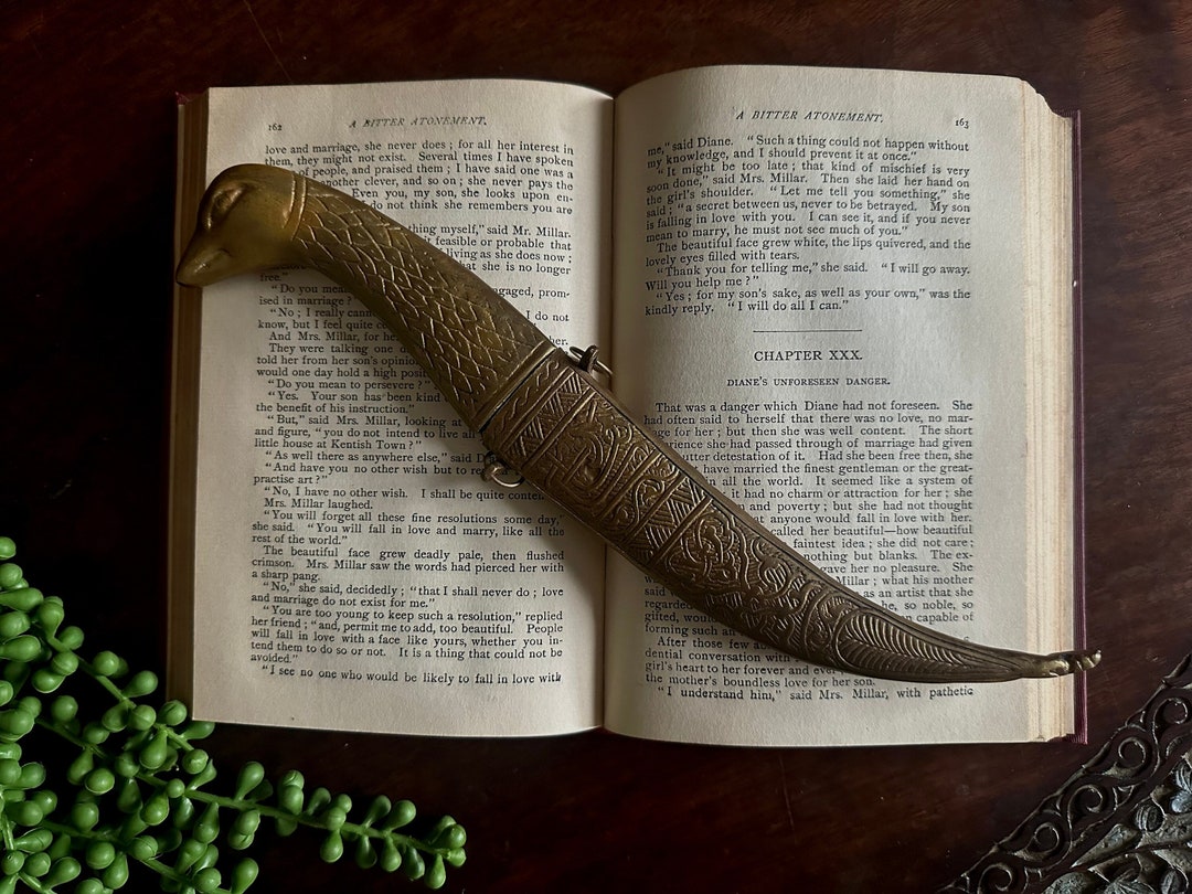 Antique Turkish Brass Quail Head Decorative Jambiya Dagger - Etsy