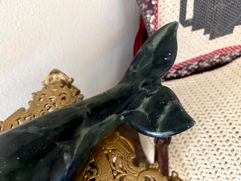 Vintage 1980 Original Guy Maclure Large Hand Carved Soapstone Whale ...