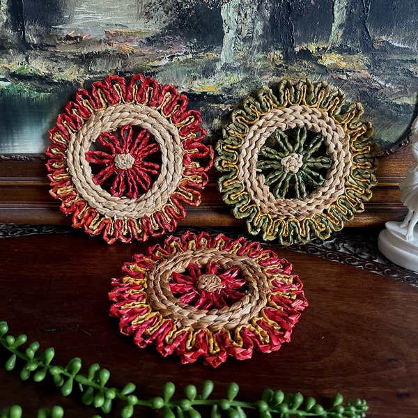 Straw Trivets - Etsy