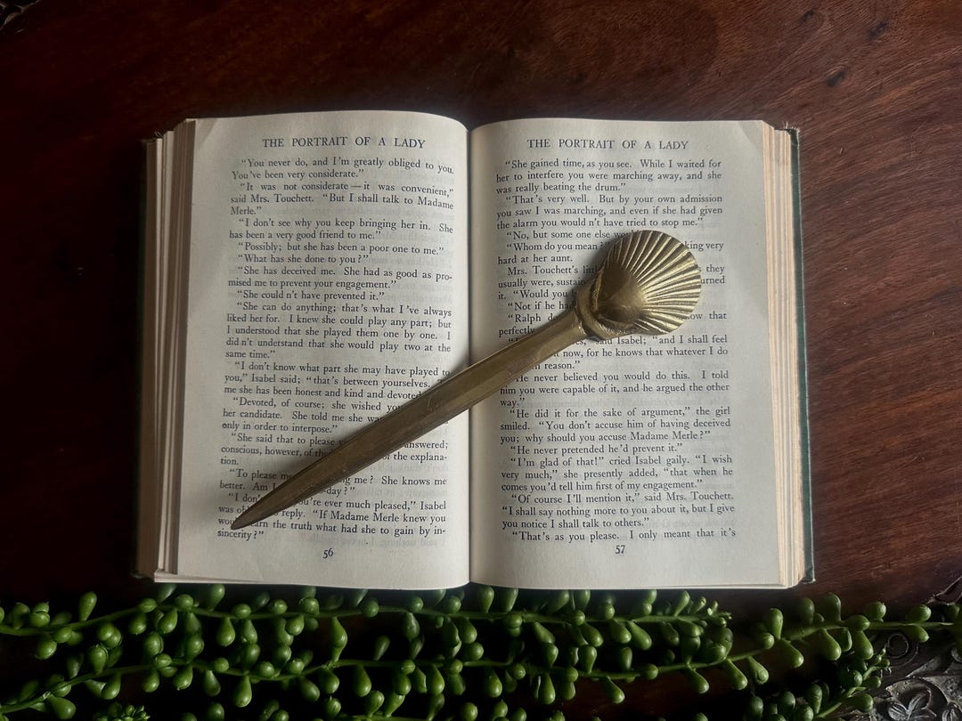 Vintage Brass Clam Seashell Letter Opener - Etsy