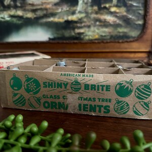 Vintage 1960s Shiny Brite Silver Blue Glass Christmas Ornament ...