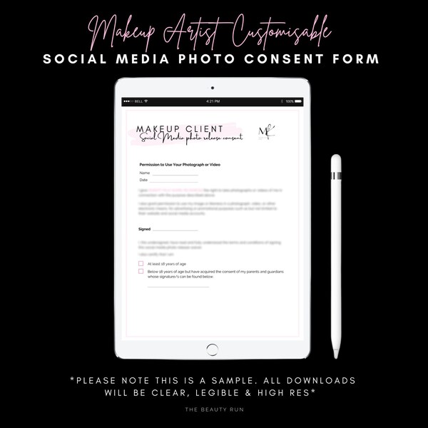 Social Media Consent Form - Etsy