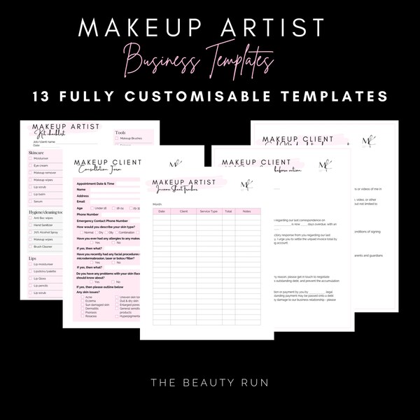 Makeup Face Sheet - Etsy