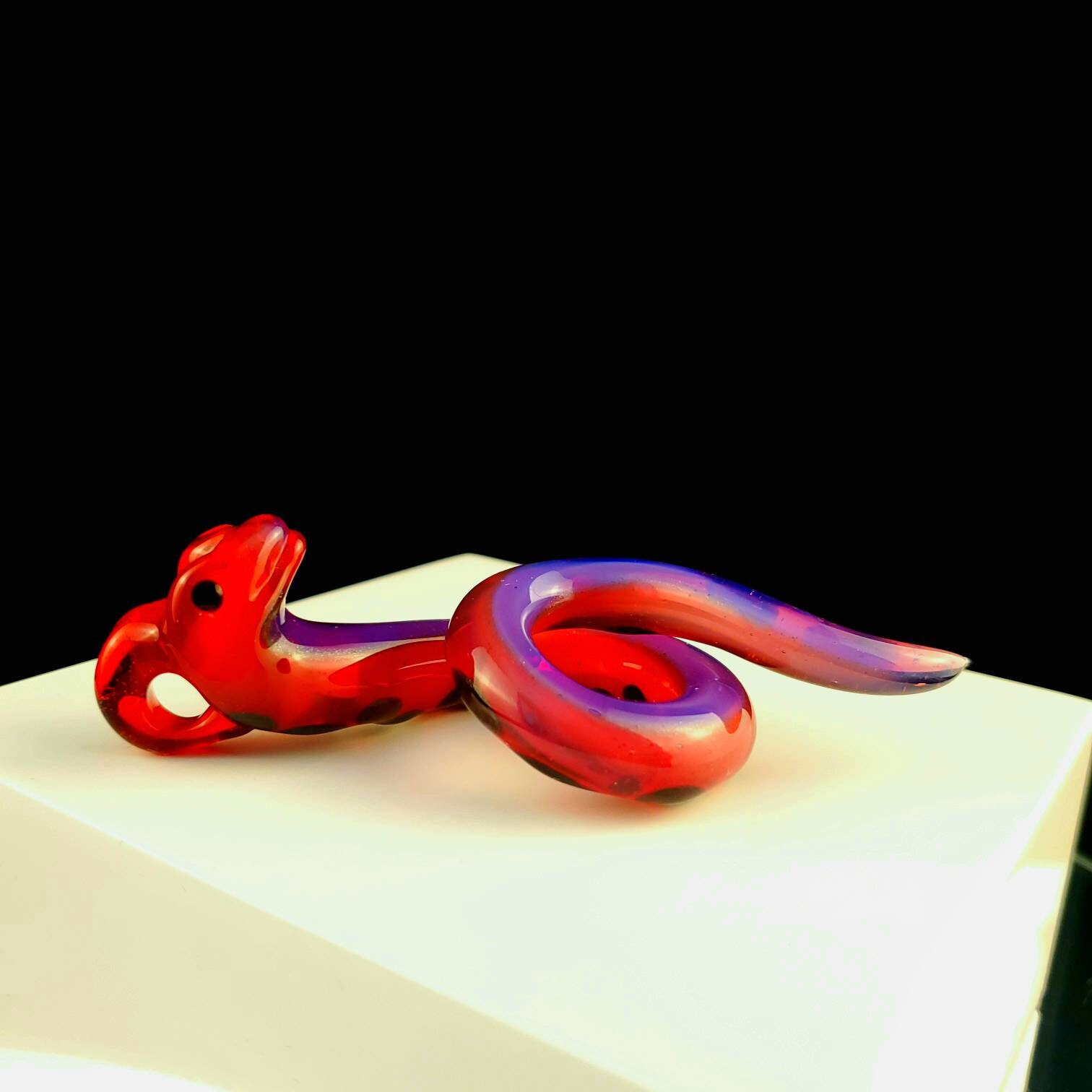 Hand Sculpted Borosilicate Glass Snake Pendant - Etsy