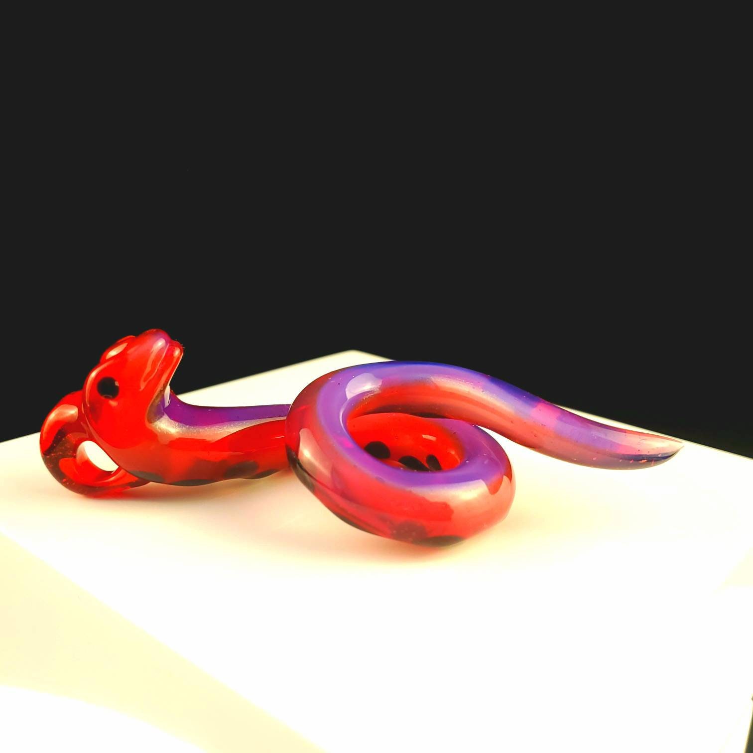 Hand Sculpted Borosilicate Glass Snake Pendant - Etsy
