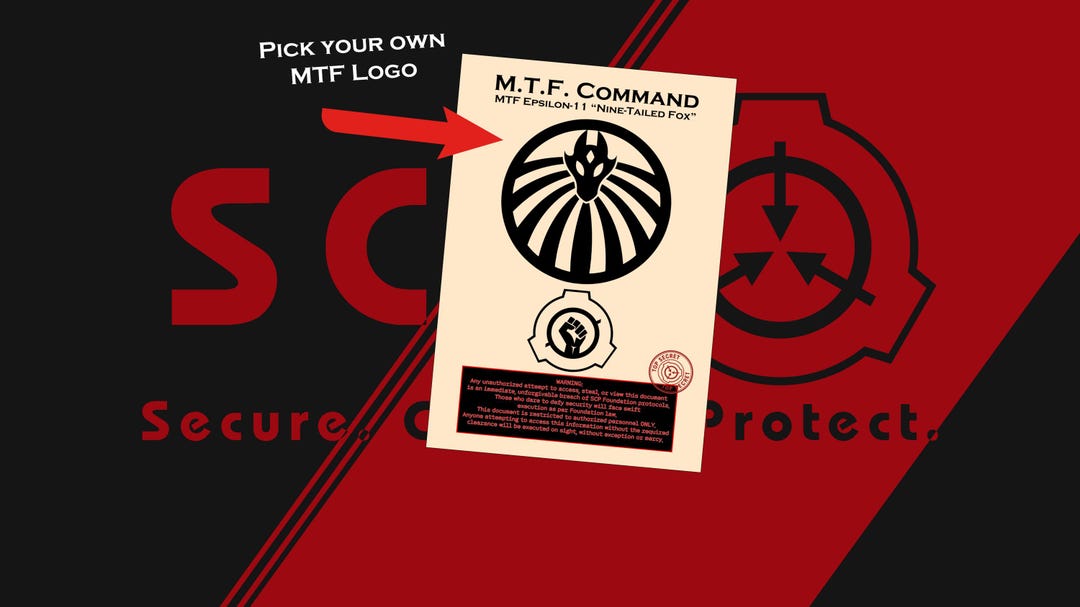 SCP Foundation – M.T.F. Command Document | Customizable Fan Document ...