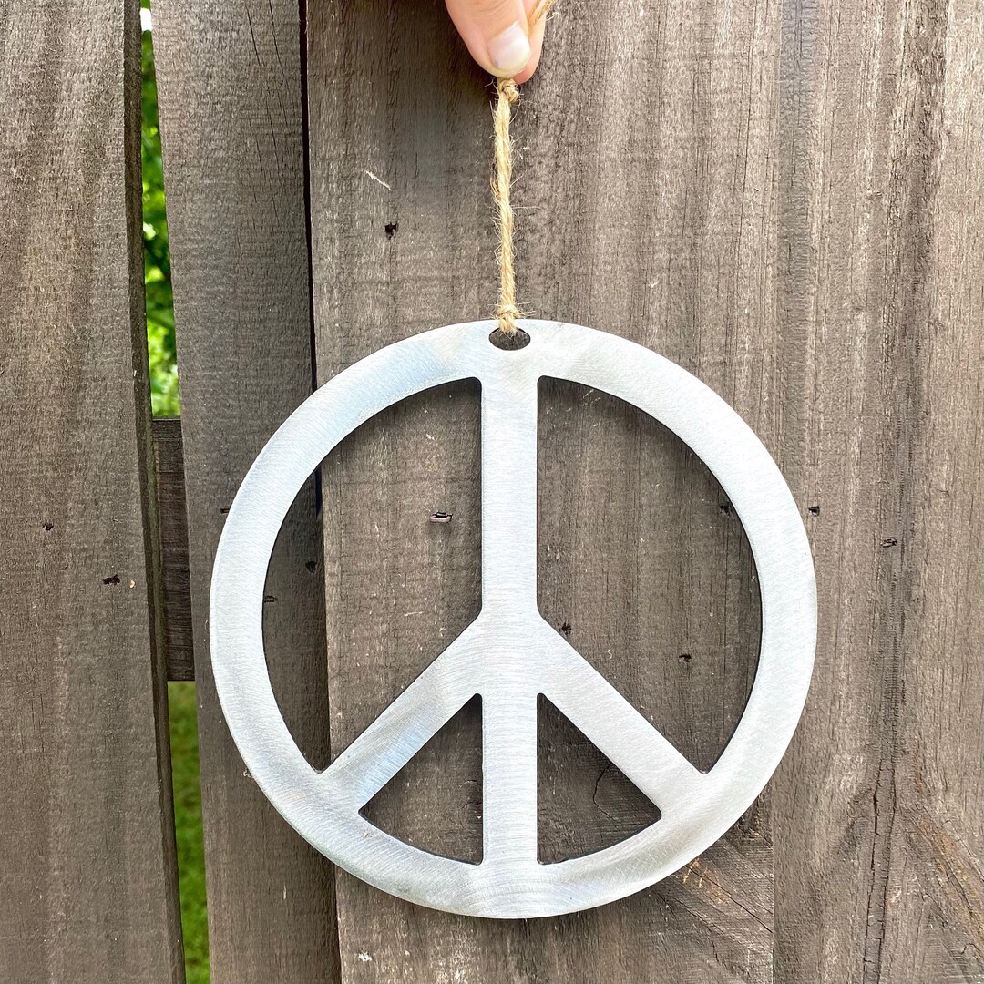 Peace Sign Hanging Peace Sign - Etsy