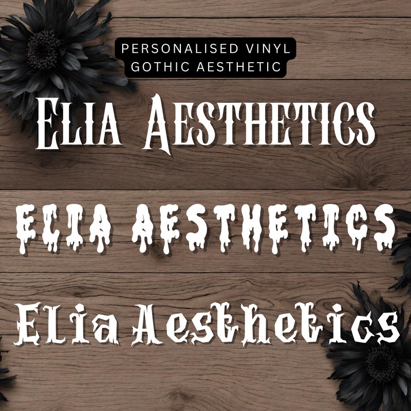Vinyl Wall Decal Goth - Etsy UK