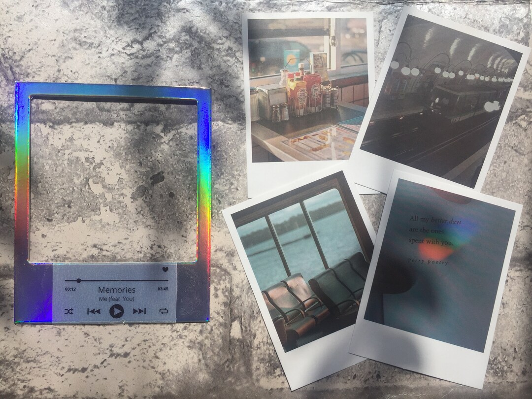 Iridescent Aesthetic Mini Instant Photo Sticker PACK, No Filter ...