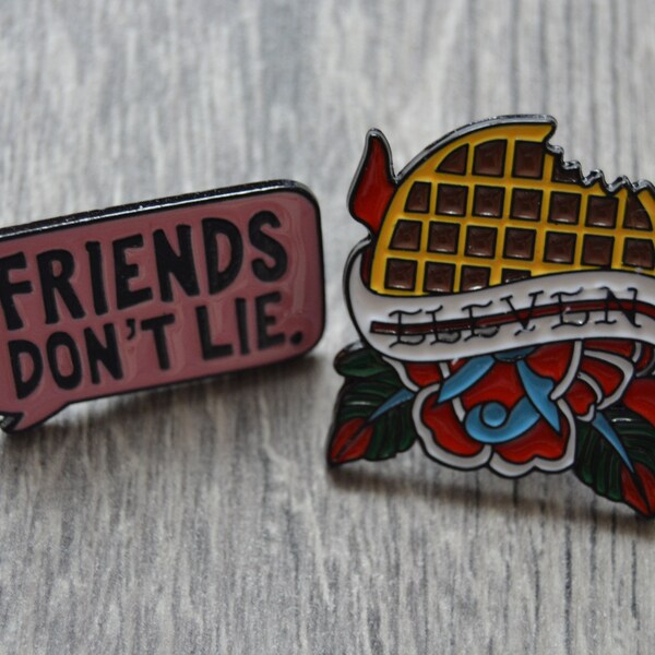 Waffle Enamel Pin - Etsy