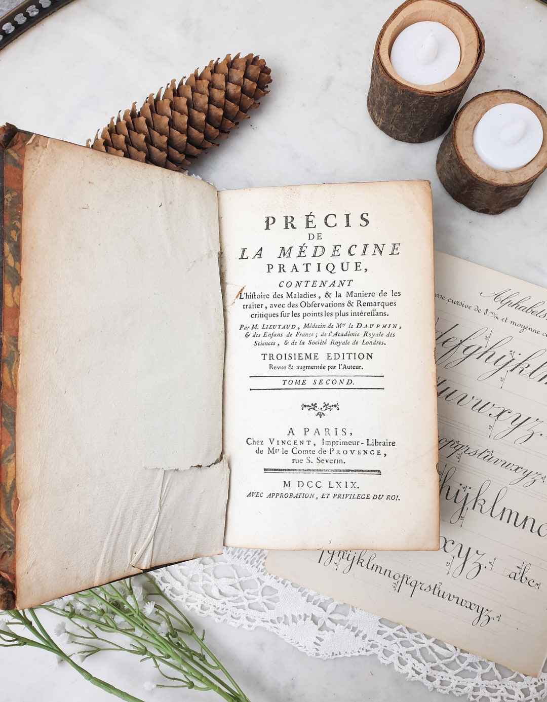 Old Book/old Book: 1769 precis of Practical Medicine - Etsy