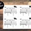 Printable Basic Stall Cards for Horses, Stables, Barns, Horse Shows ...