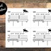 Printable Basic Stall Cards for Horses, Stables, Barns, Horse Shows ...
