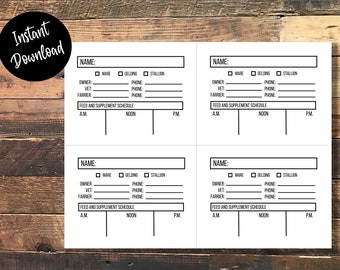 Sheep Stall Cards - Etsy