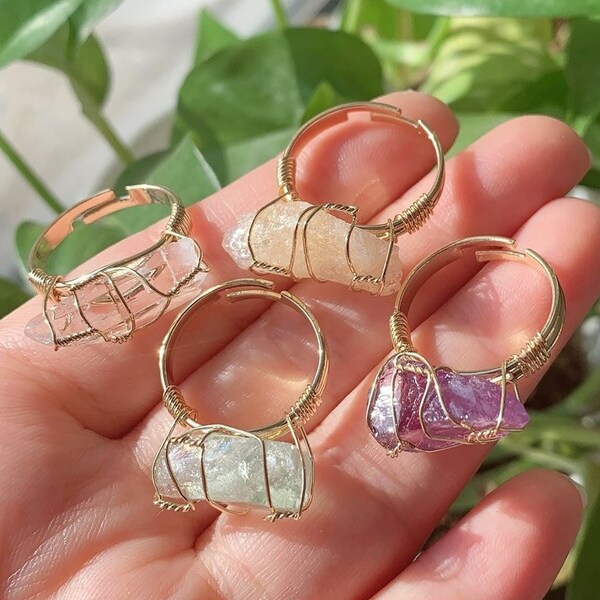 Raw Crystal Ring - Etsy
