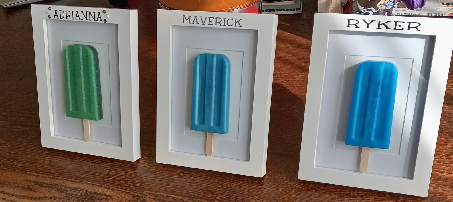 Resin Popsicle 3D Pop Art in Frames. - Etsy
