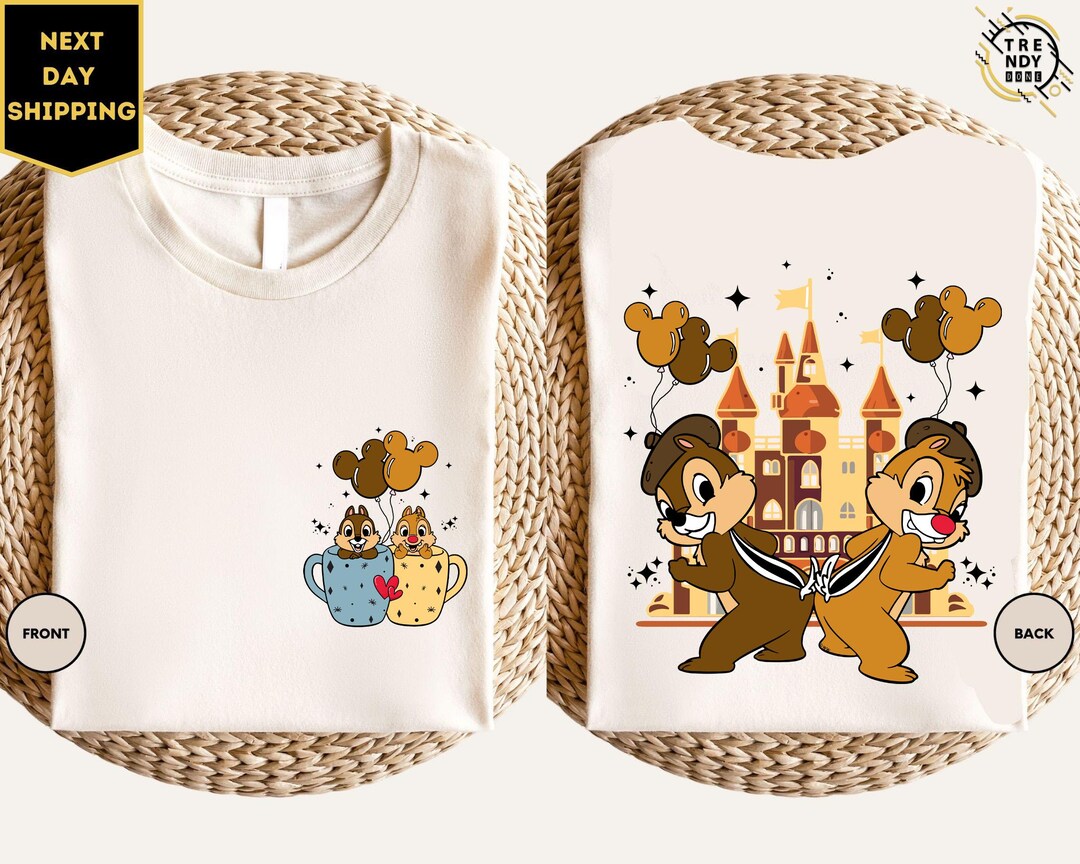 Chip and Dale Shirt, Disney Couple Shirt, Chip and Dale Balloons Tee ...
