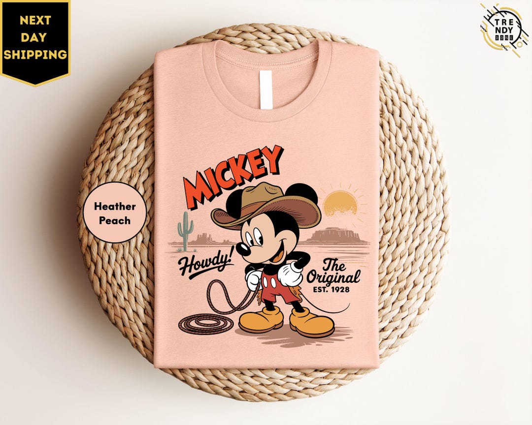 Disney Mickey Minnie Howdy Western T-shirts, Mickey Minnie Howdy Shirt ...