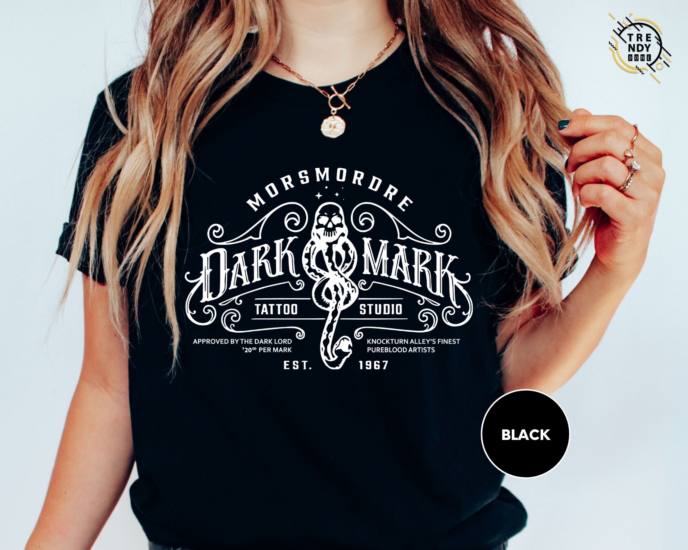 Dark Mark Tattoo Studio Shirt Dark Mark Shirt Book Shirt - Etsy
