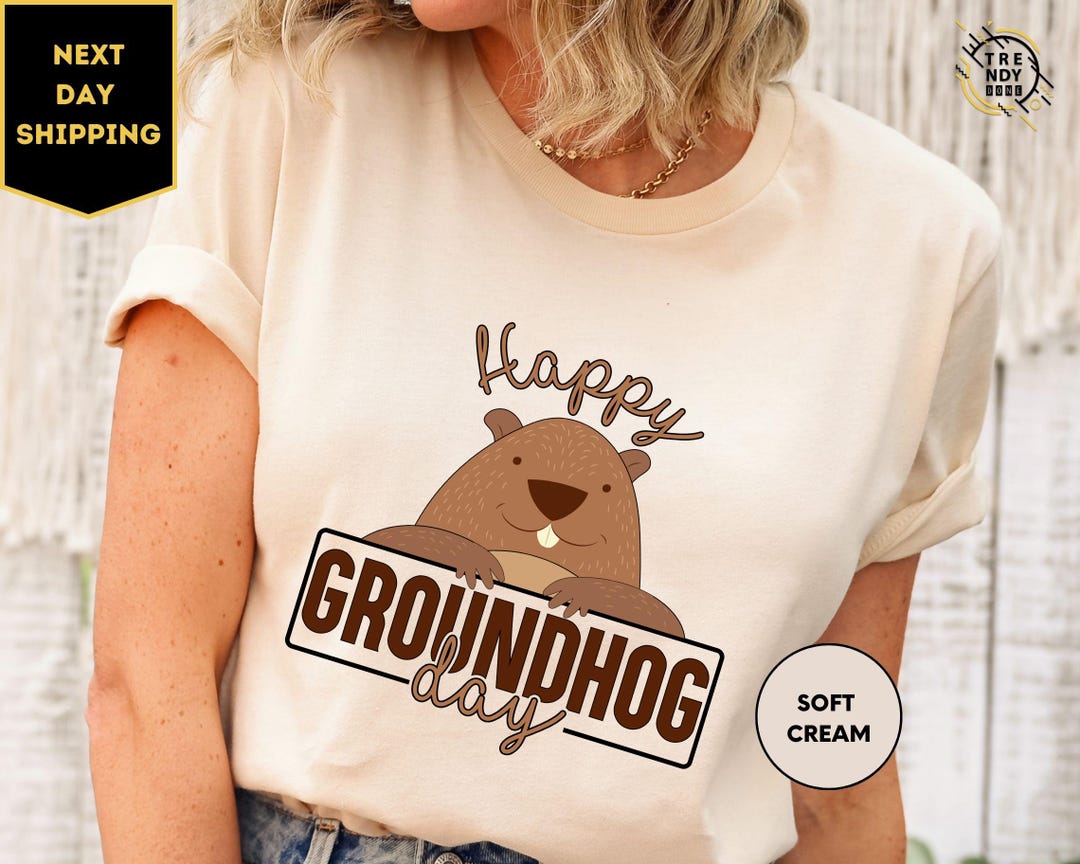 Happy Groundhog Day Shirt, Respect the Groundhog, Groundhog Day Tee ...