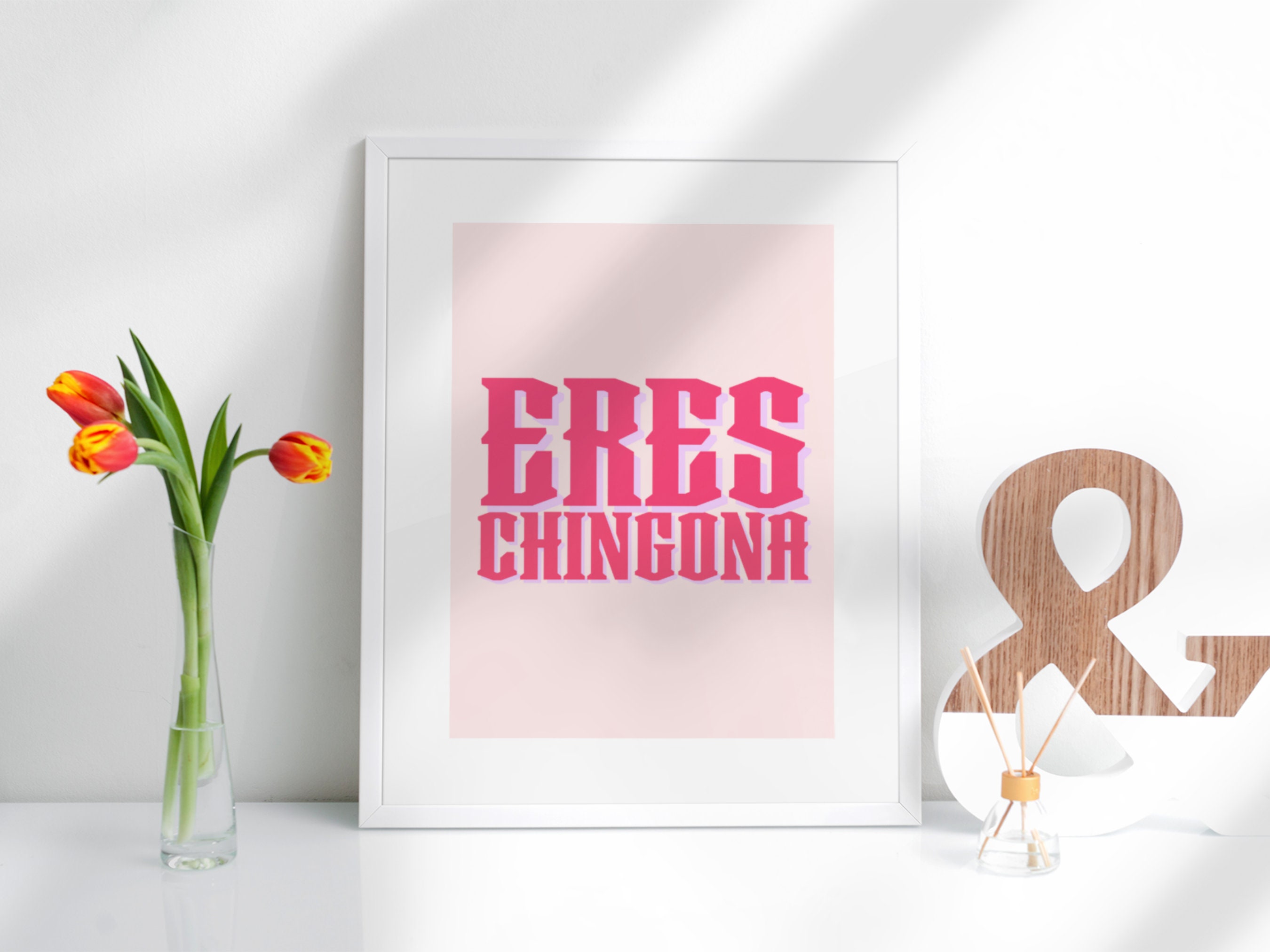 Eres Chingona Wall Art Latina Art Latina Owned - Etsy