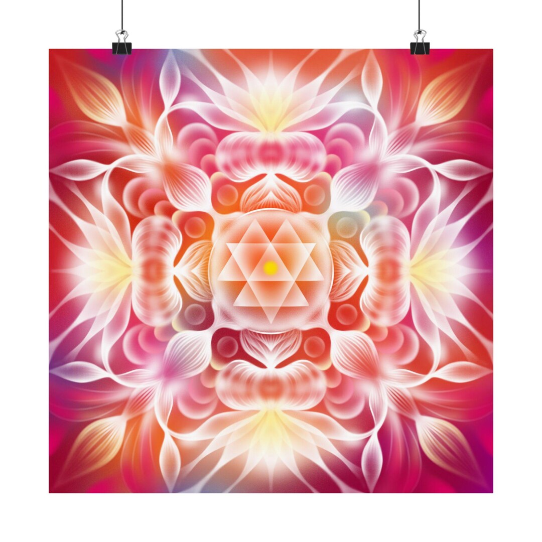Durga Maha Devi Goddess Yantra Yoga Poster - 3 Sizes - Etsy