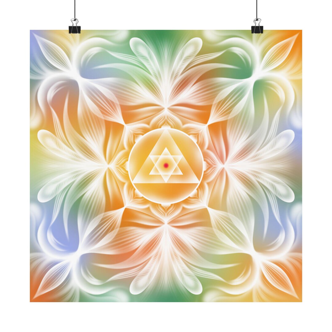 Sri Ganesha Yantra Sacred Geometry Yoga Poster Print - 3 Sizes - Etsy