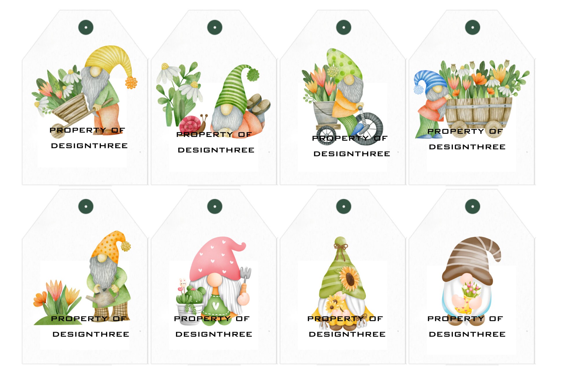 Gnome Labels, Gnome Tags, Garden Gnome Labels, Garden Gnome Tags ...