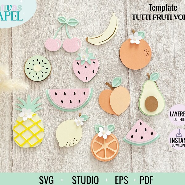 Tutti Frutti Svg - Etsy
