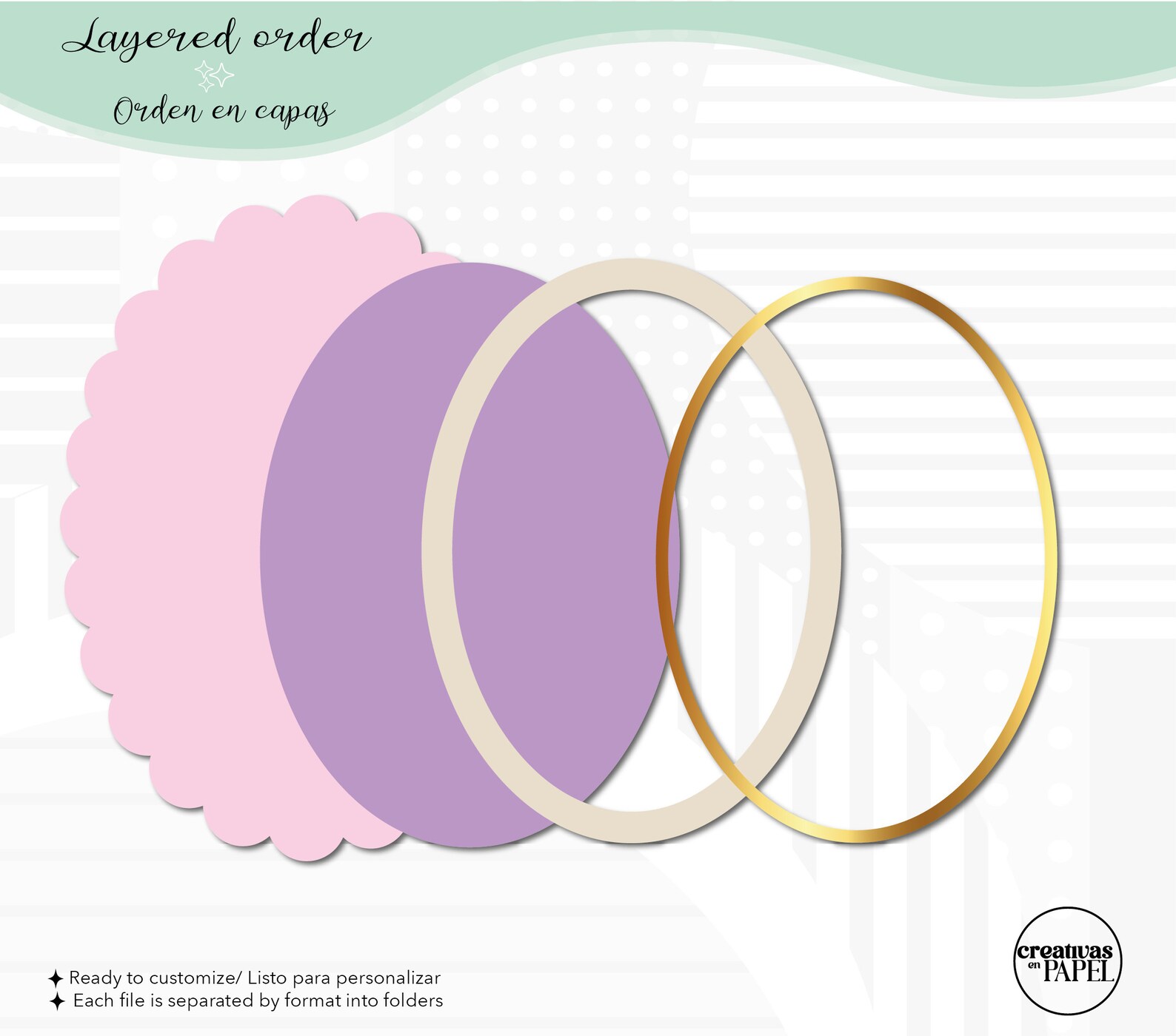 Oval Cake Topper Base Pack Svg Ai Studio Cut File Cake - Etsy