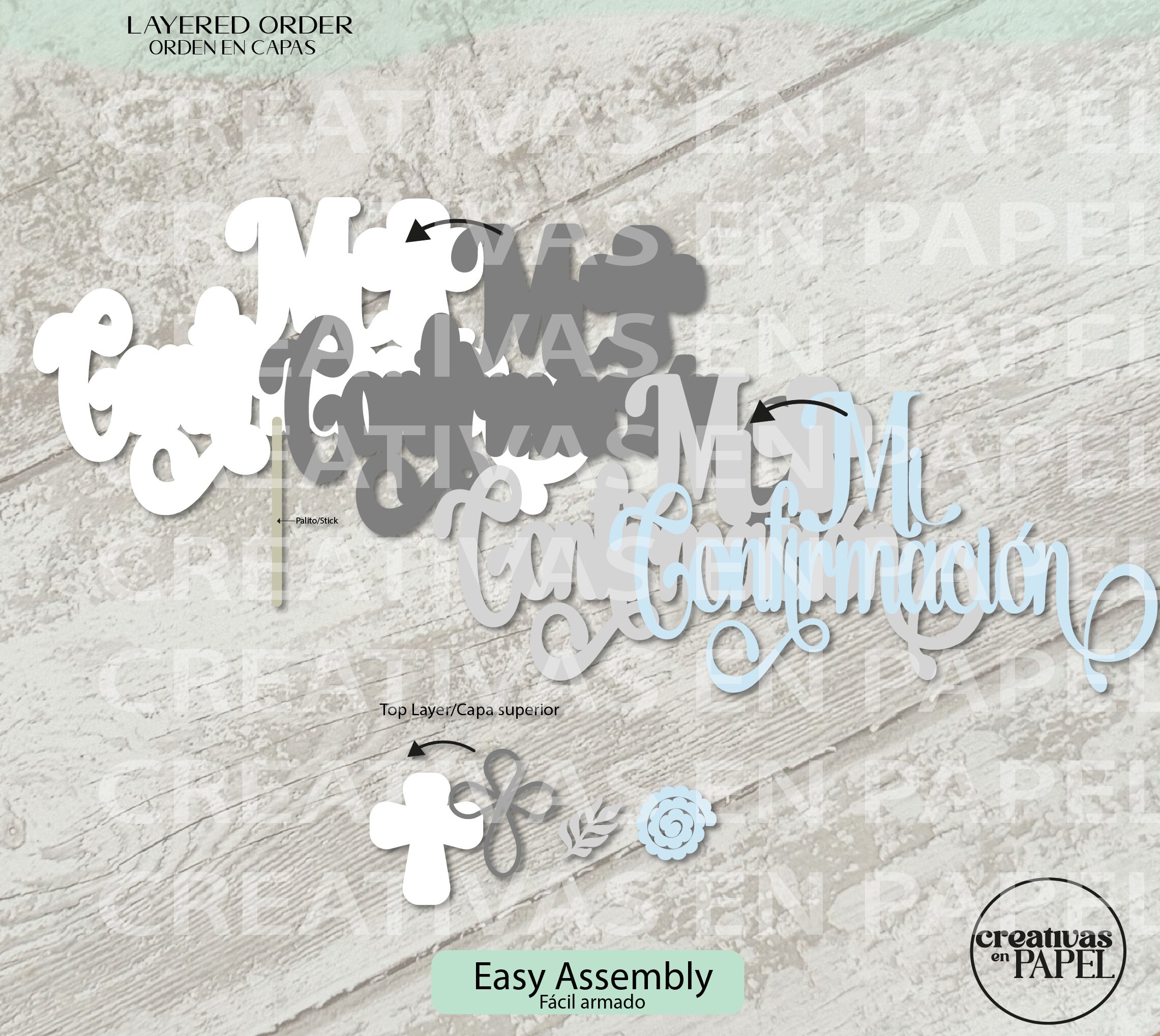 My Confirmation Layered Cake Topper Svg Studio Eps My - Etsy