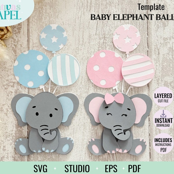 Baby Shower Elephant - Etsy