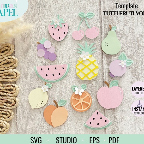 Tutti Frutti Svg - Etsy